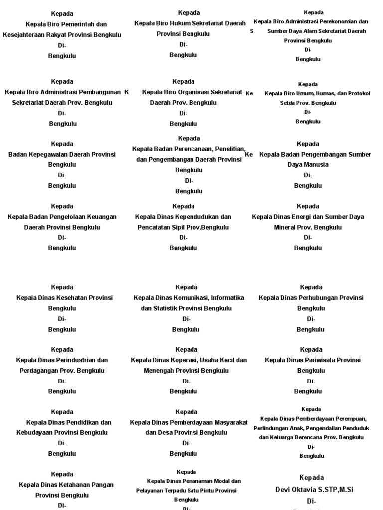 Label Undangan Ikaptk 3 | PDF