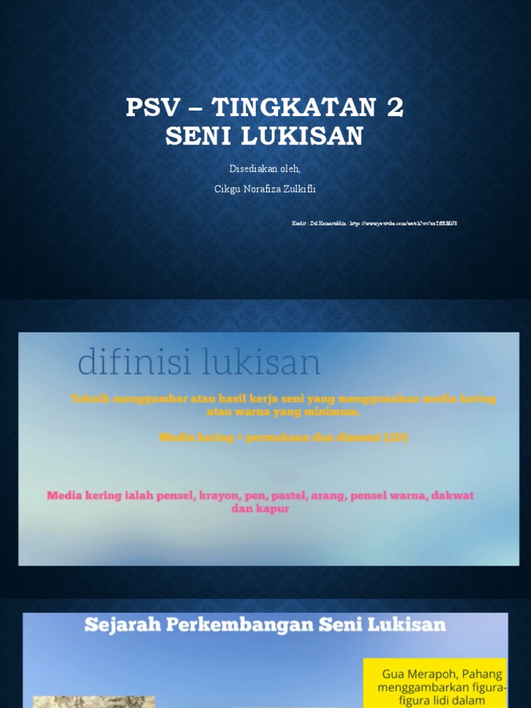 Teknik Lukisan PSV Tingkatan 2 | PDF | Komputer