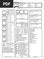D&D Character Sheet Template | PDF | Role Playing | Gaming