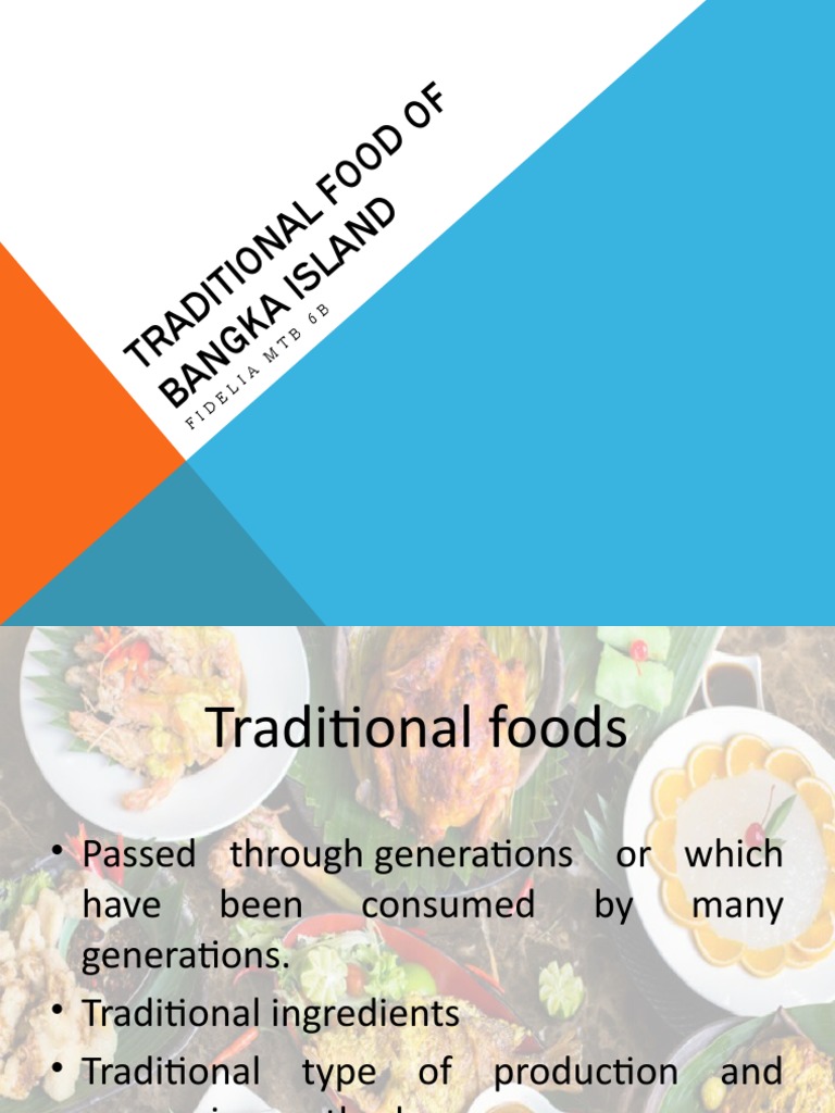 Traditional Food of Bangka Island | PDF