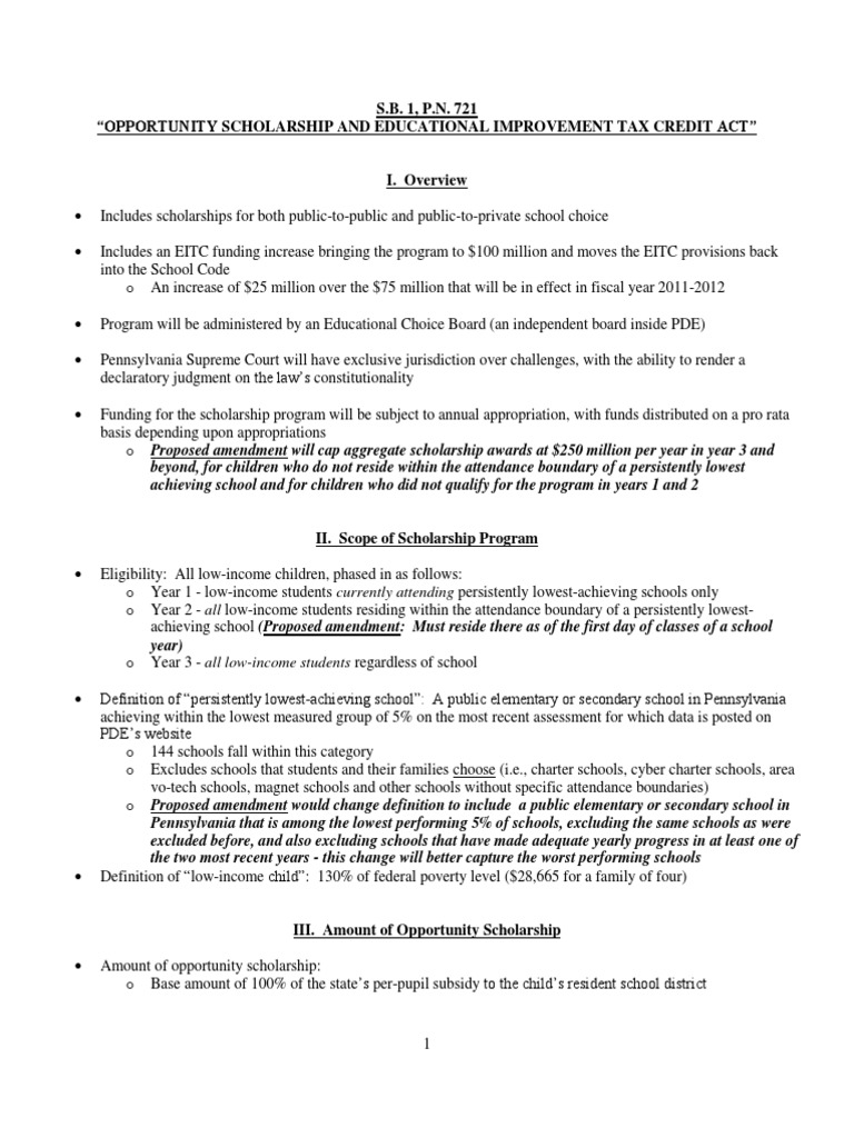 SB1 Year 4 Amendment | PDF | School Choice | Private School