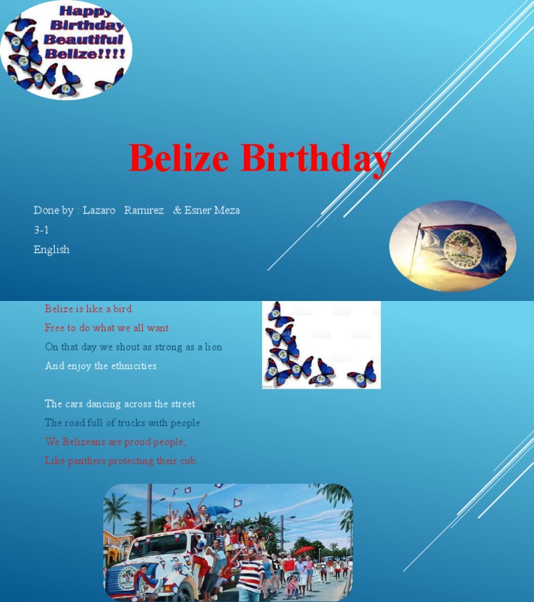 Belize Birthday Poem | PDF