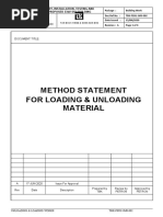 Method Statement Container Unloading | PDF | Crane (Machine)