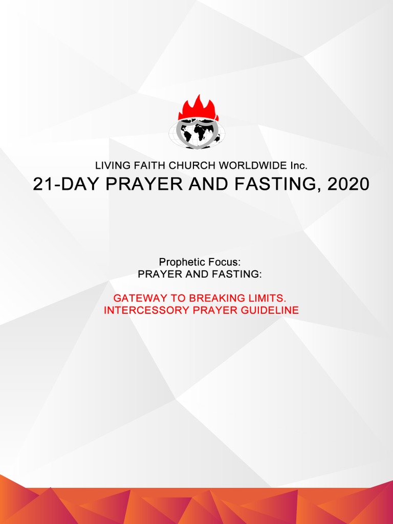 Living Faith Church Worldwide Inc.: 21-Day Prayer and Fasting, 2020 ...