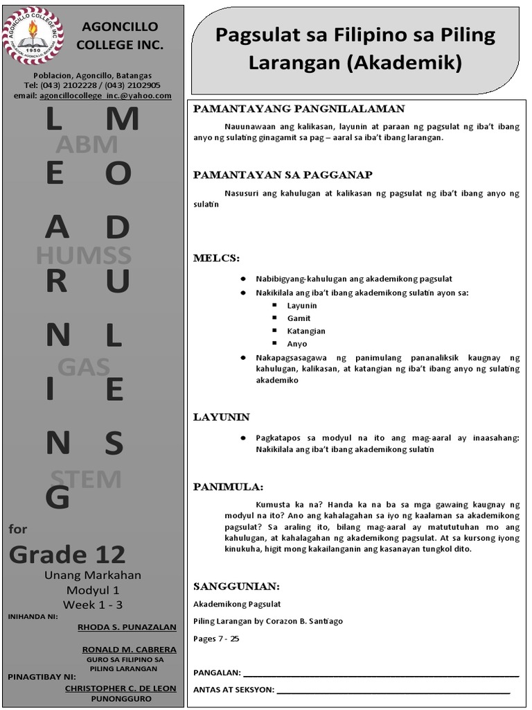 Piling Larangan Module 1 | PDF
