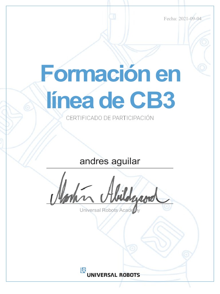 Certificado UR | PDF