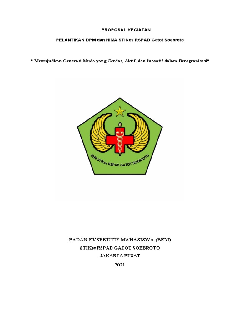 Proposal Pelantikan DPM Dan HIMA | PDF