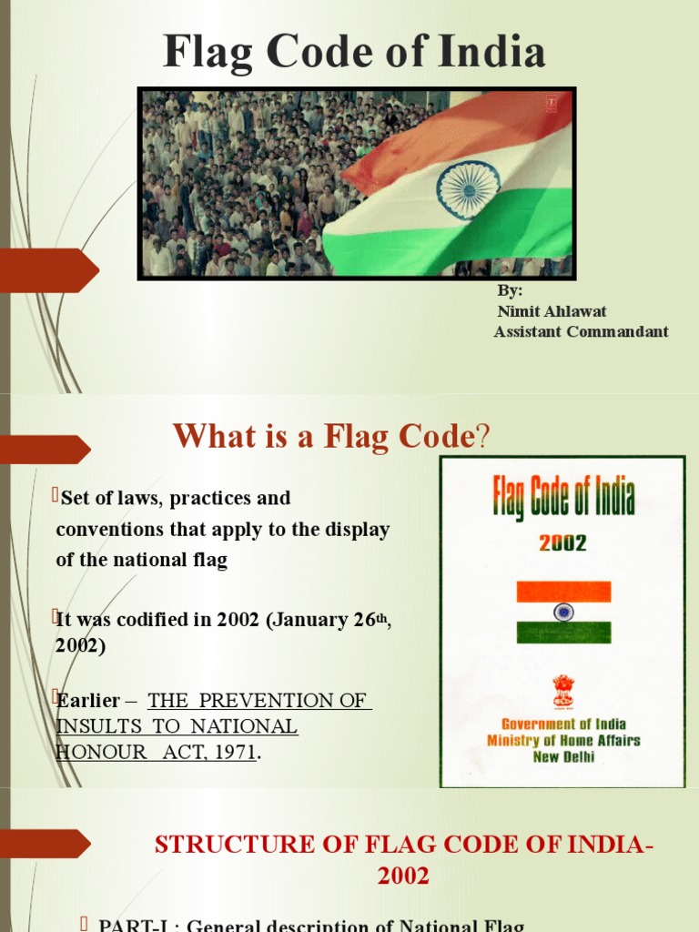 Flag Code in India | PDF | National Symbols | Symbols