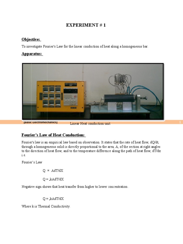 Heat Conduction Experiments Guide | PDF | Piston | Diesel Engine