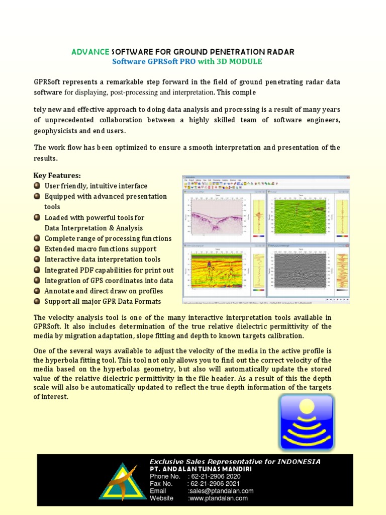 GPRSoft PRO: Advanced GPR Software | PDF | Computing | Computer Science