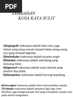 45 Kata Sulit Beserta Makna Dan Contoh Kalimat | PDF