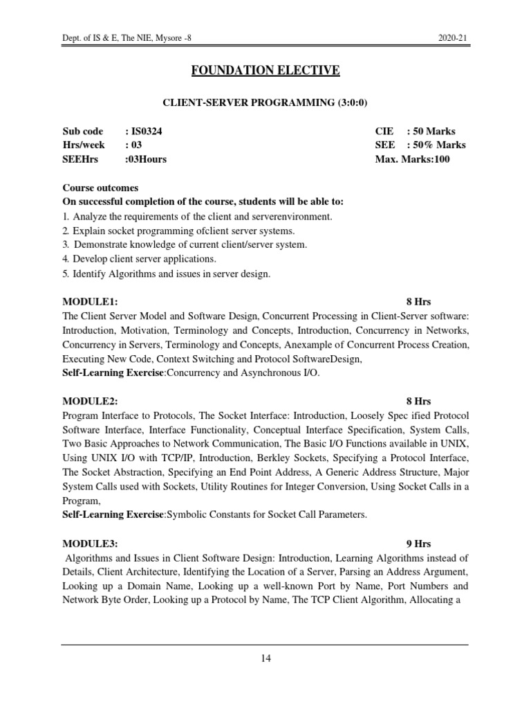 Client-Server Programming Fundamentals | PDF | Network Socket ...