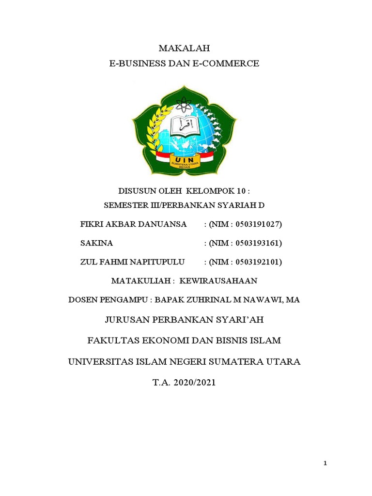 E-COMMERCE DAN E-BUSINESS MAKALAH | PDF