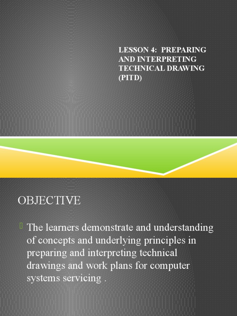 Lesson 04 - Preparing Technoical Drawing | PDF | Technical Drawing ...
