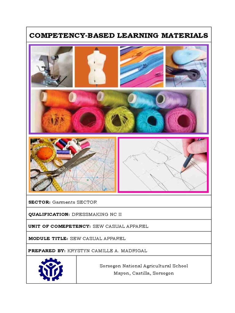 CBLM and Assessment Tool | PDF | Sewing Machine | Sewing
