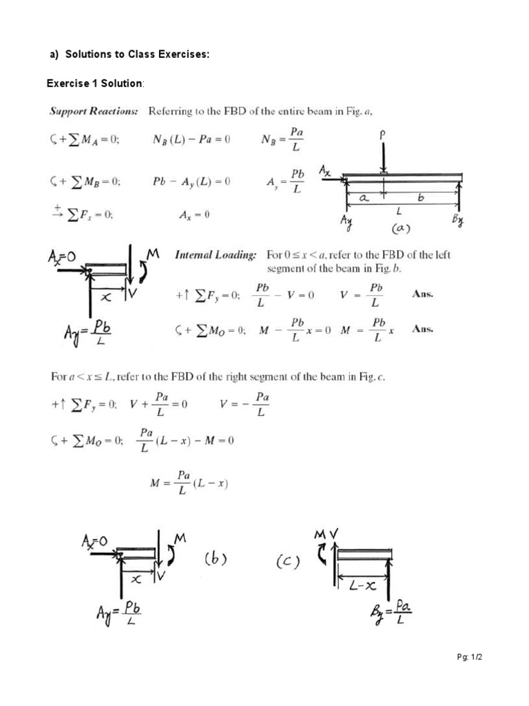 Beams Exercises | PDF
