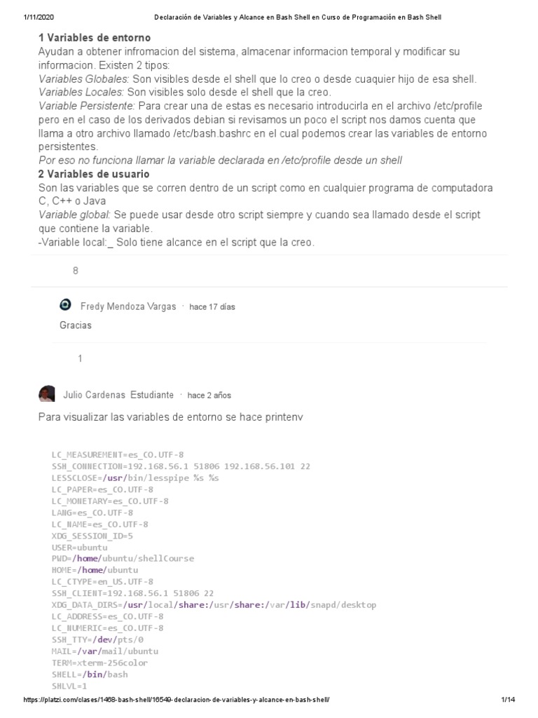 Tema 5 Programacion en Linux | PDF | Interfaz de línea de comando ...