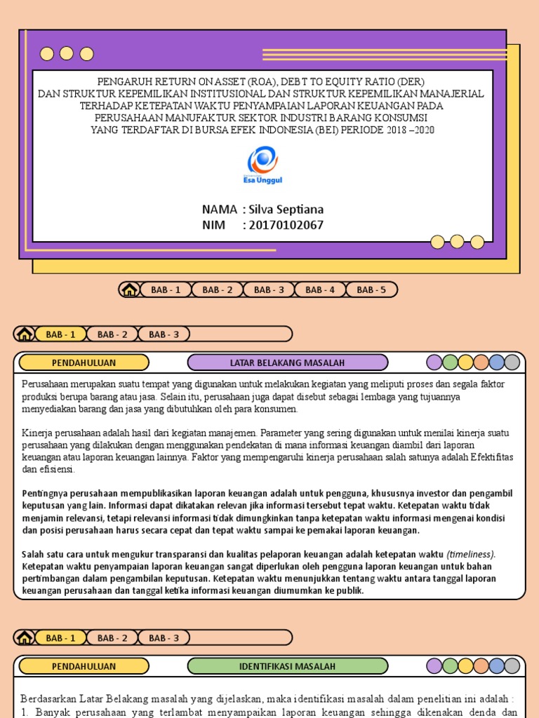 Sidang Proposal Skripsi | PDF