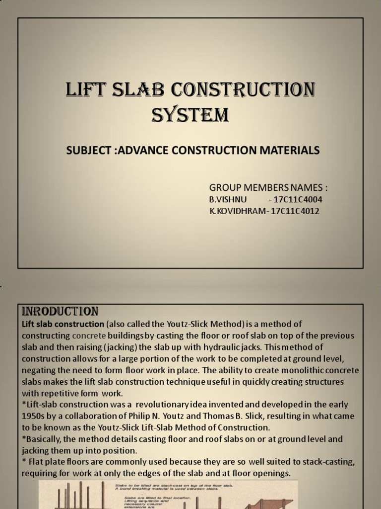 Lift Slab Construction System | Download Free PDF | Mechanical ...