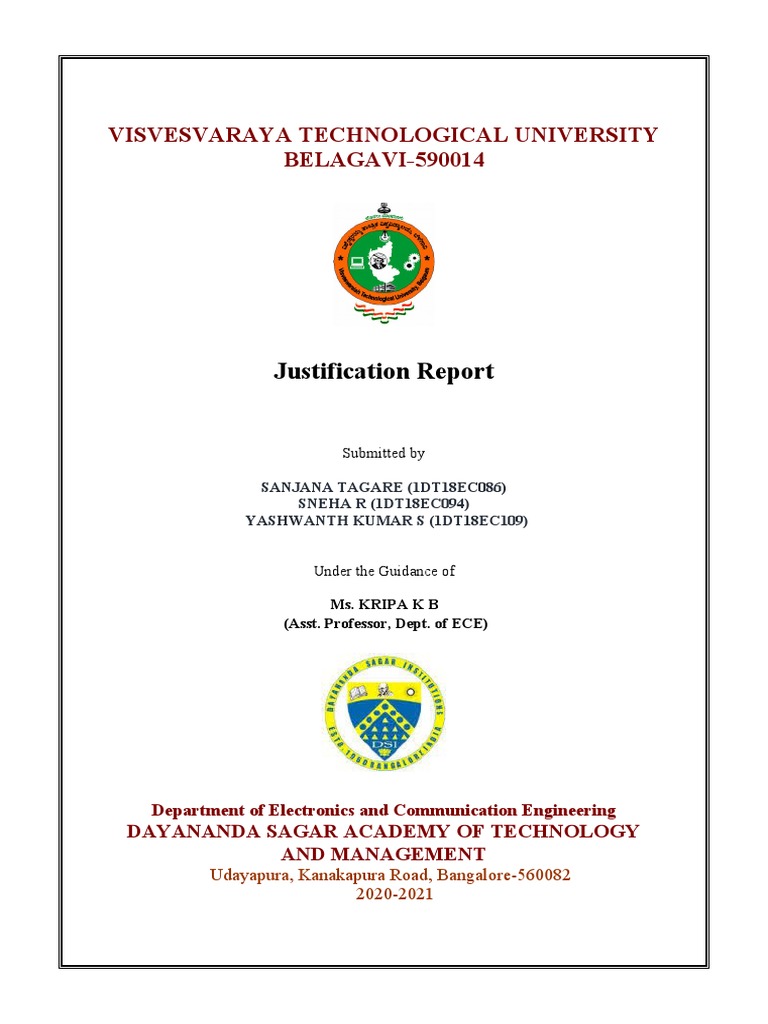 Justification Report | Download Free PDF | Driving Under The Influence ...