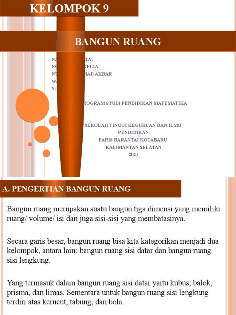 Matematika Pendidikan Dasar Kel 9 | PDF