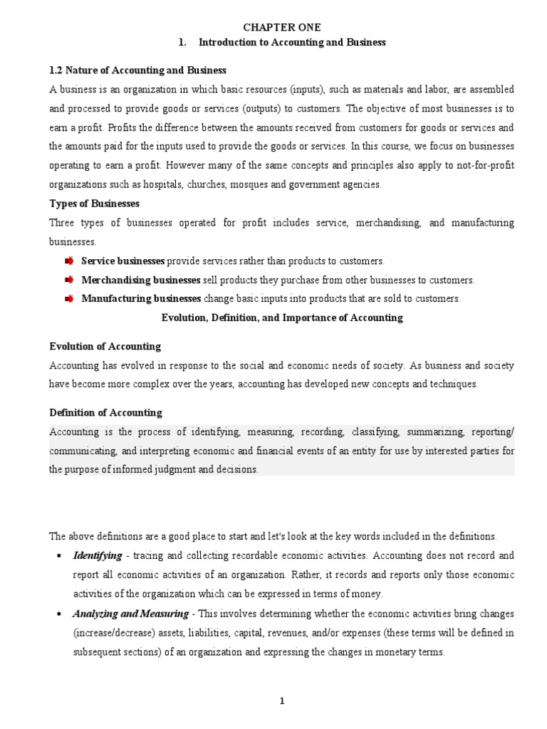 Introduction to Accounting Principles | PDF | Equity (Finance ...