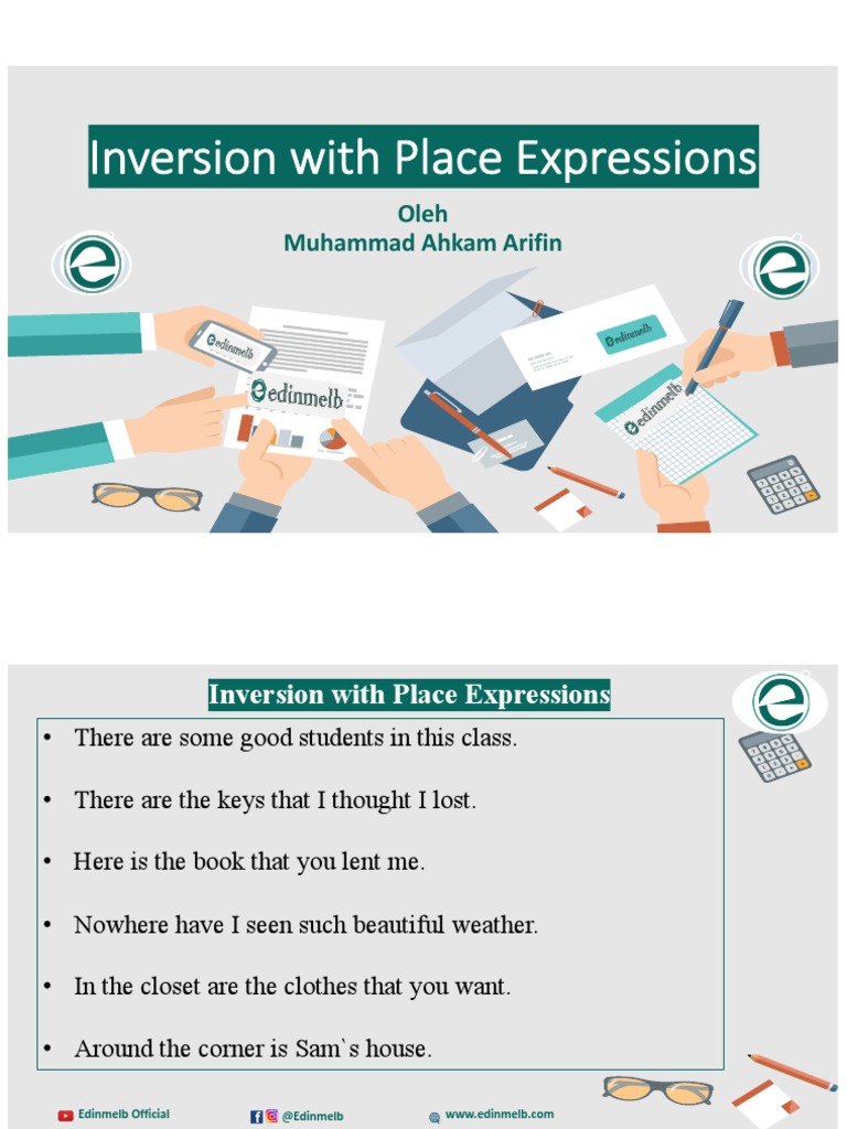 Inversion With Place Expression | PDF