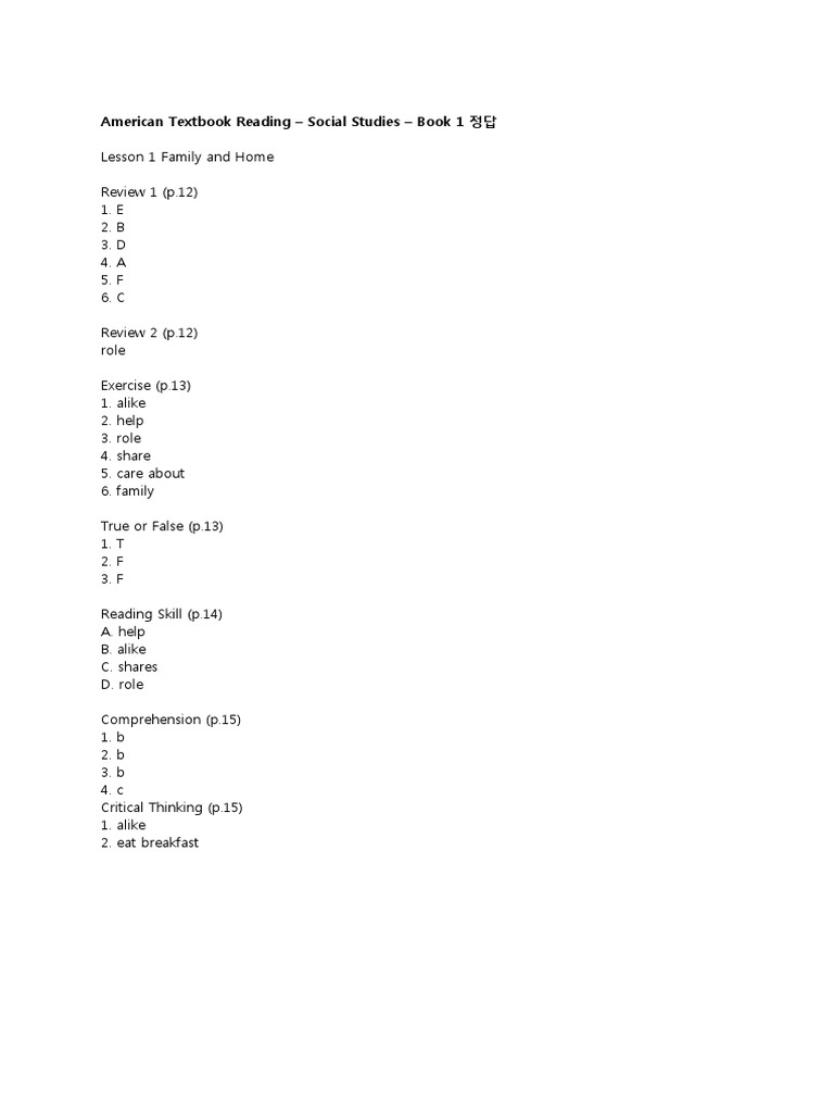 American Reading - Social Studies - Book 1 | PDF | Sports & Recreation ...