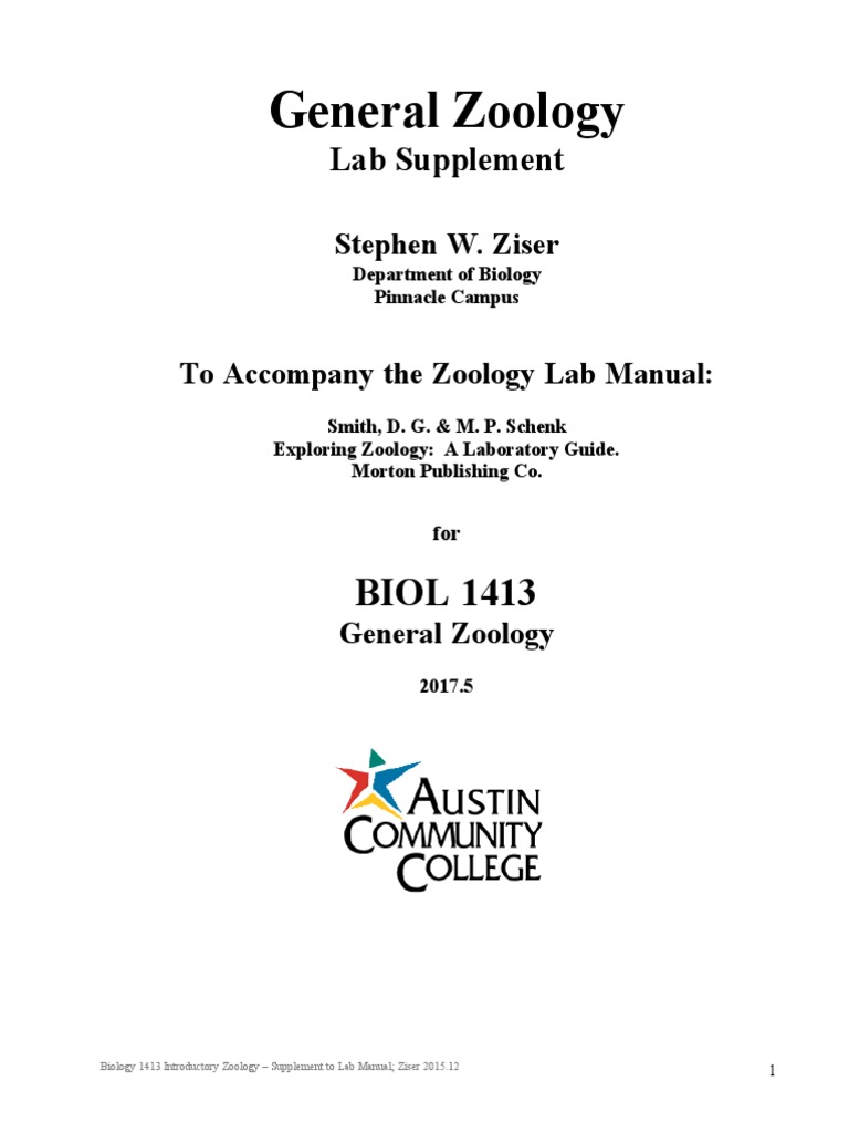 Zoology Lab Manual | PDF | Circulatory System | Senses