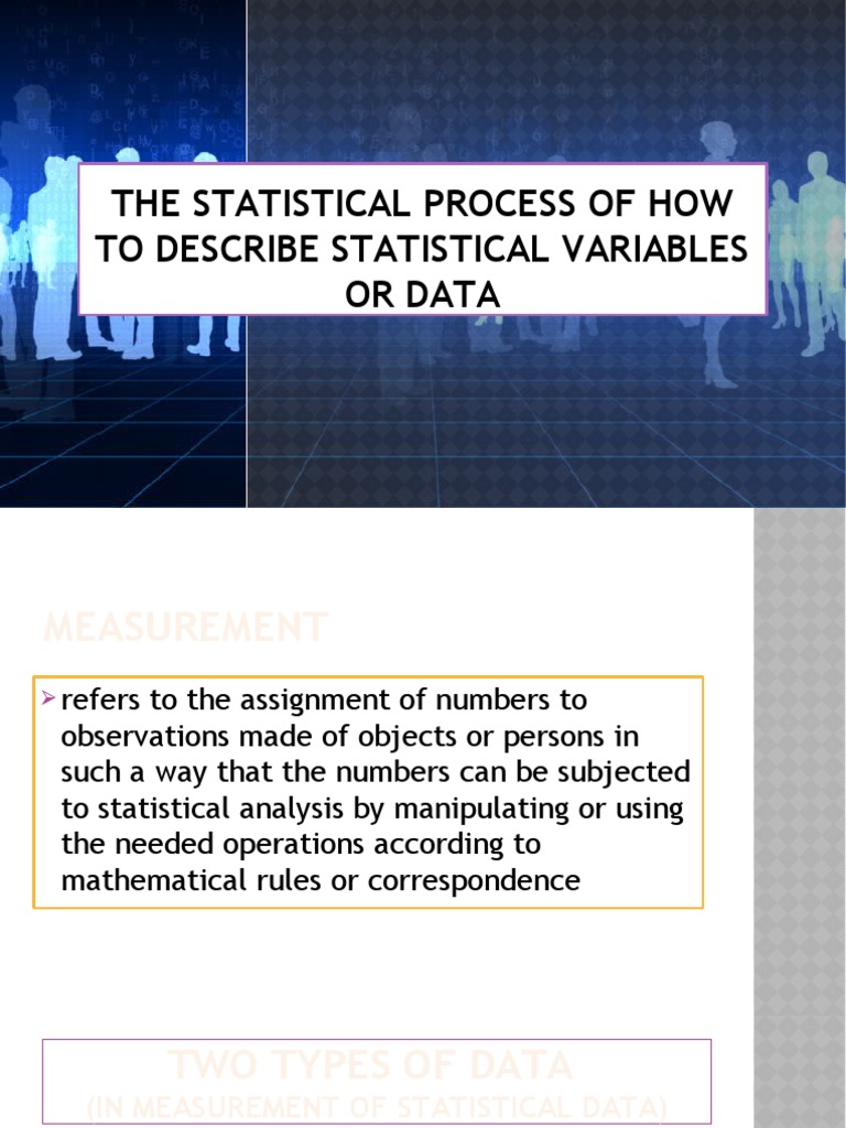 Part 4 Statistical Process of How To Describe Data or Variables | Download Free PDF | Dependent ...