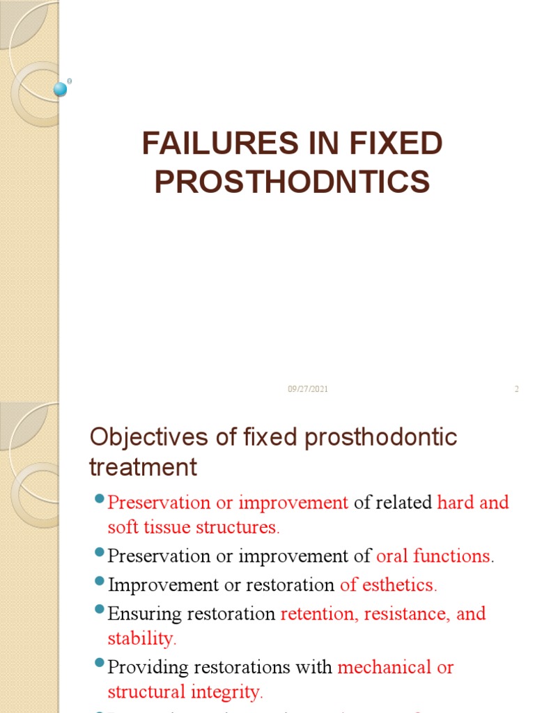 Failures in FPD | Download Free PDF | Dentistry | Mouth