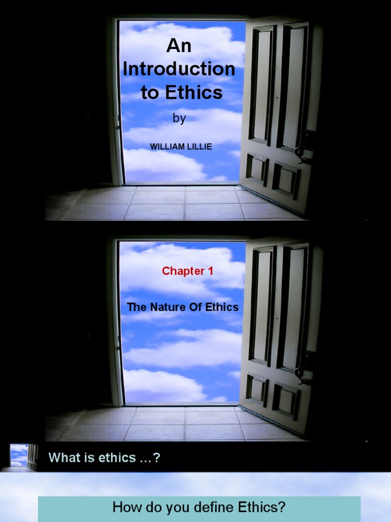 Introduction To Ethics Chapter 1 | PDF | Morality | Applied Ethics