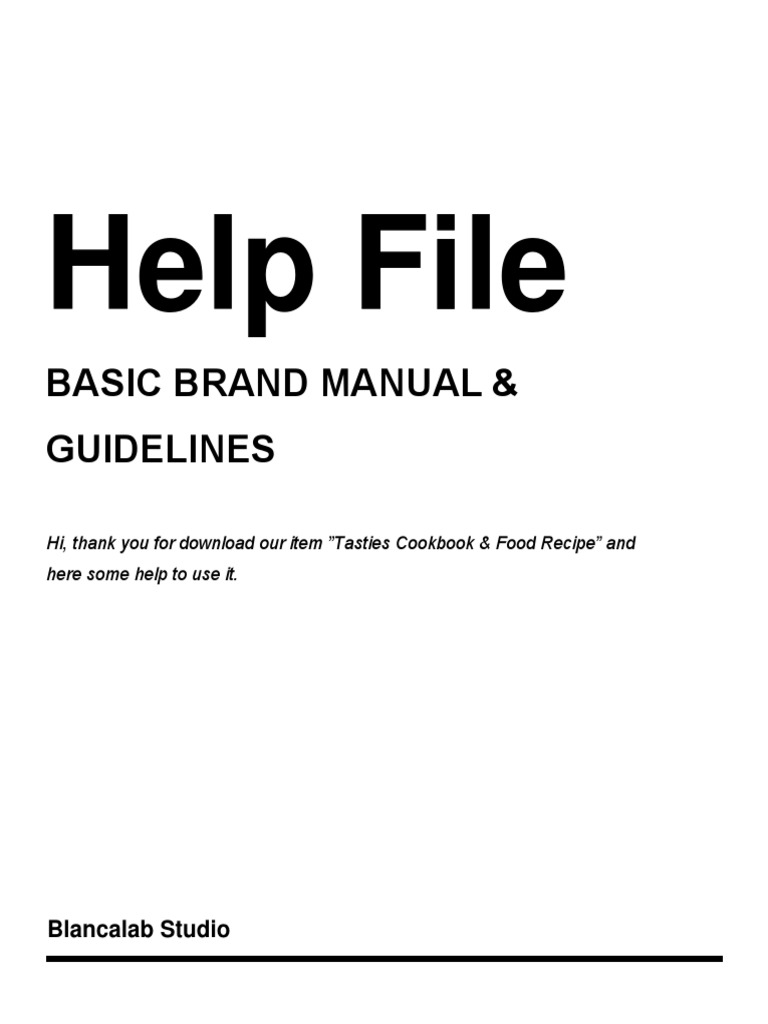 Help File: Basic Brand Manual & Guidelines | PDF | Software | Computing