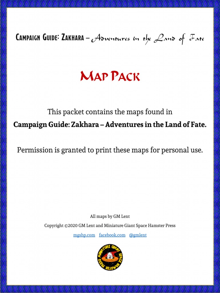 (5e) Campaign Guide - Zakhara, Adventures in The Land of Fate - Map ...