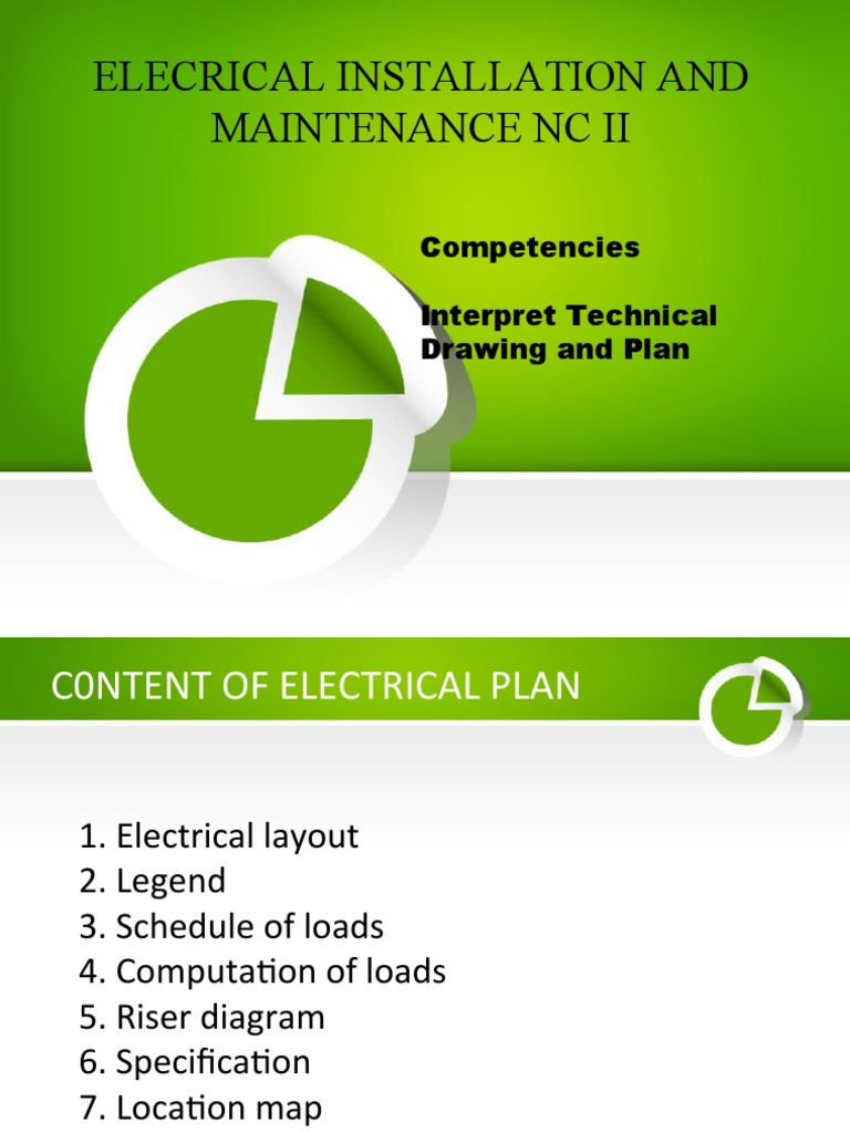 Elecrical Installation and Maintenance NC Ii: Competencies Interpret ...