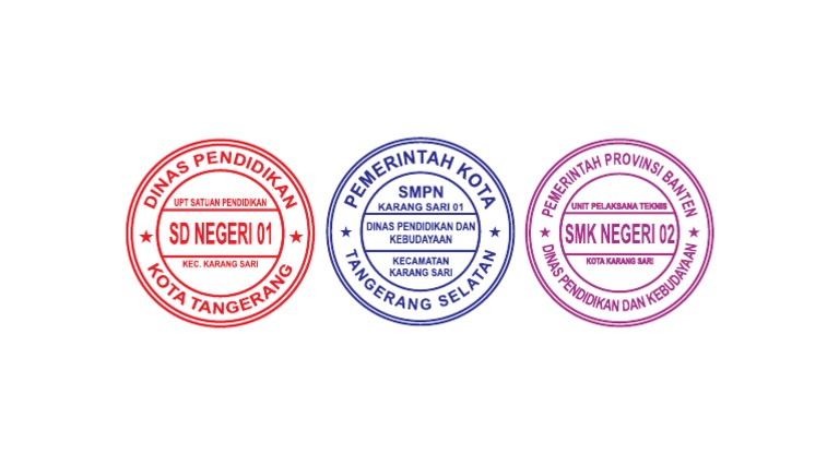 Contoh Stempel Sekolah | PDF