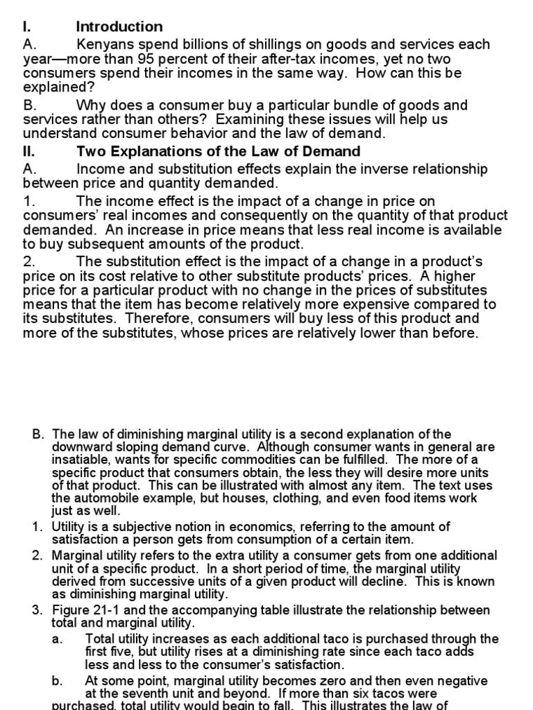 Consumer Behaviour and Utility Maximization | PDF | Utility | Demand