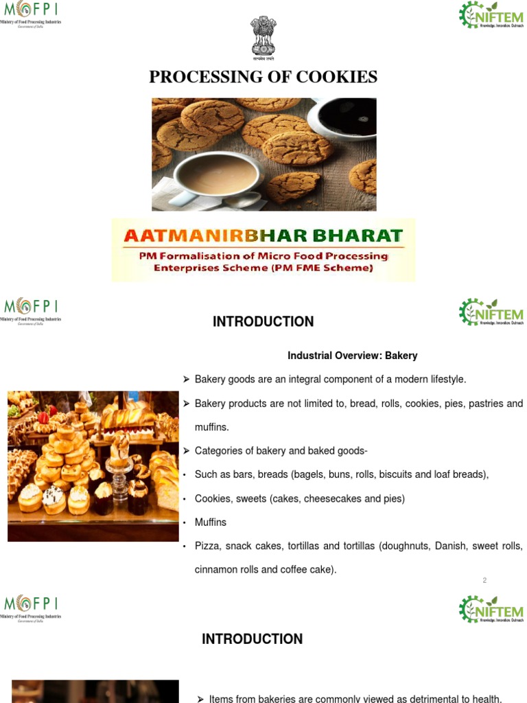 Processing of Cookies: Product Image | PDF | Flour | Dough