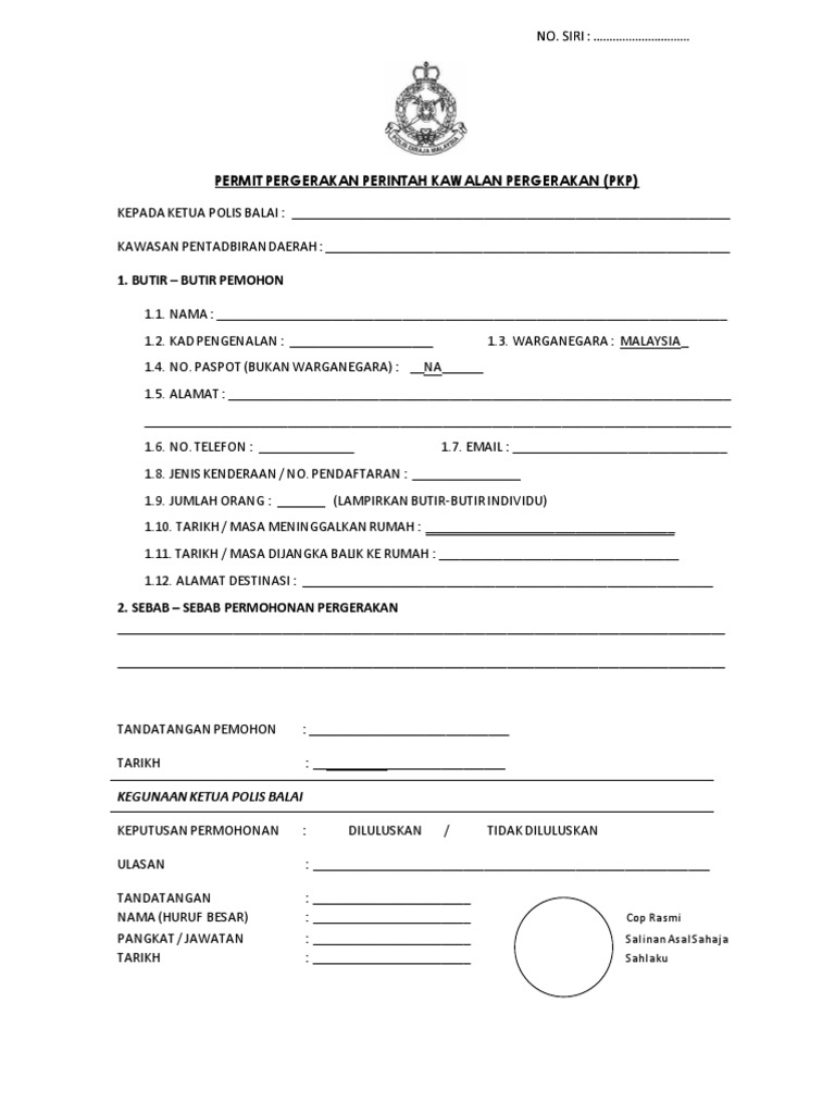Borang PKP | PDF