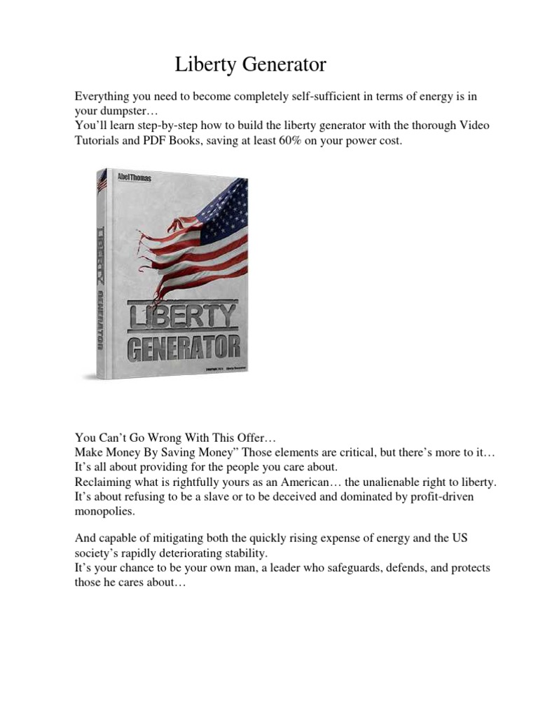 Liberty Generator | PDF