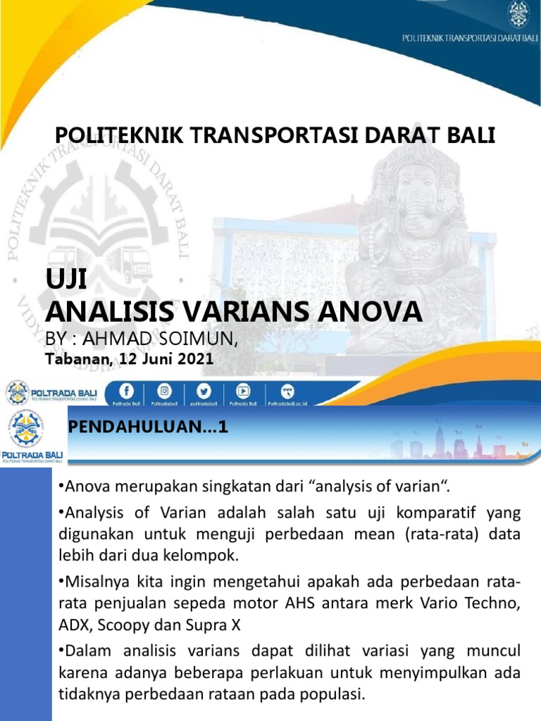 Materi Anova SPSS | PDF