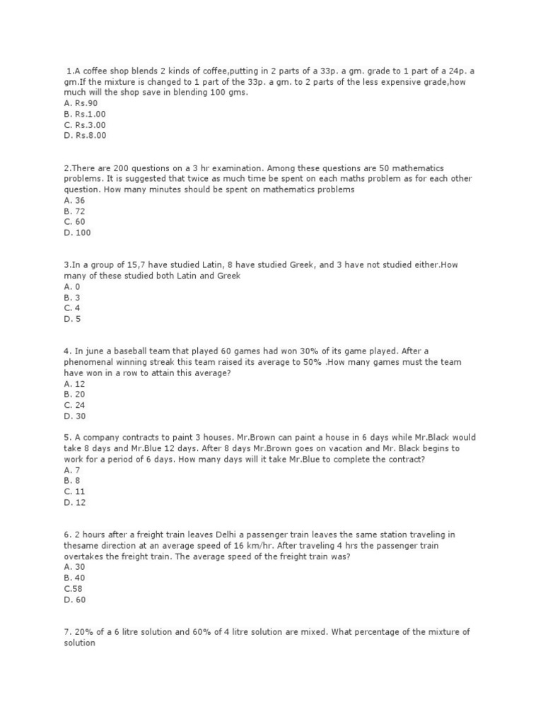 Math and Logic Problem Set | PDF