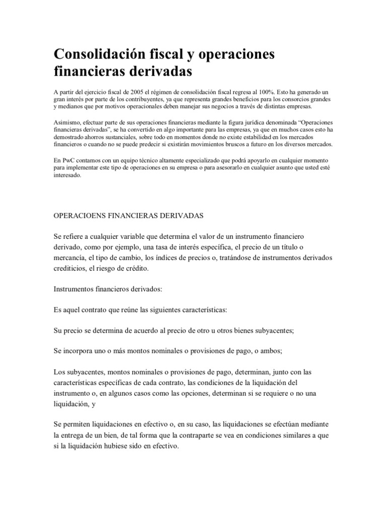 Operaciones Financieras Derivadas | Descargar gratis PDF | Opción ...