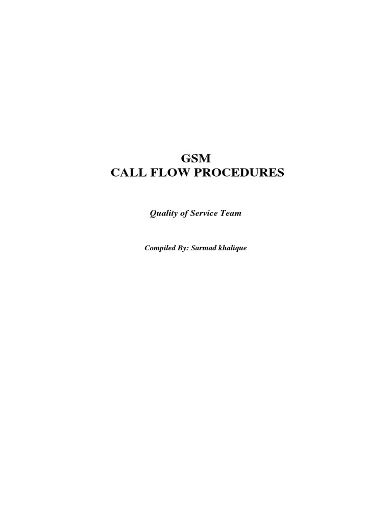 CALL Flow Procedure | PDF | Telecommunications | Software Defined Radio