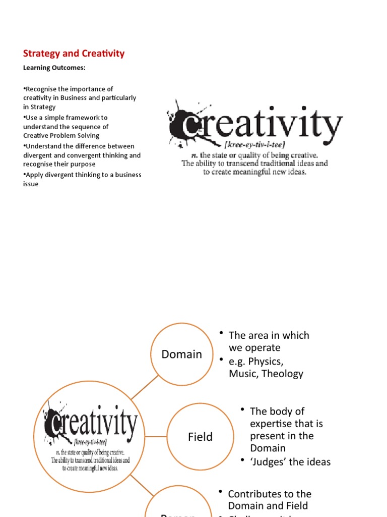 W3 - Creative Problem Solving | PDF | Creativity | Cognition