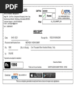 Driver Salary Receipt Template | PDF | Employment Compensation | Salary