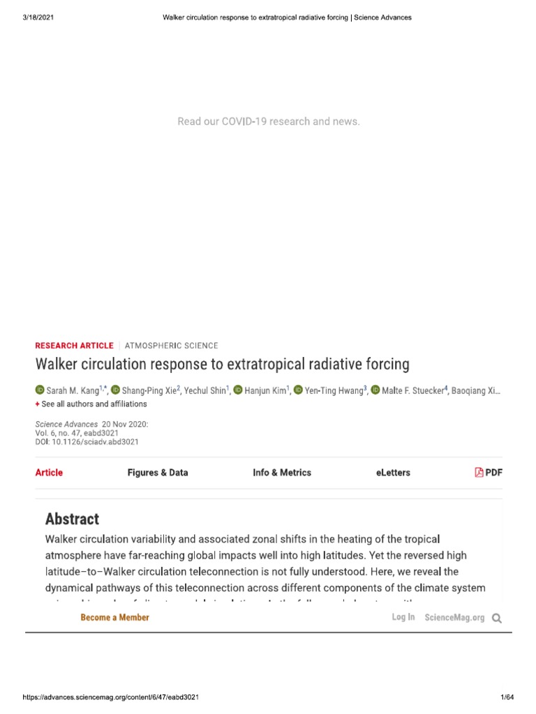 Walker Circulation | PDF