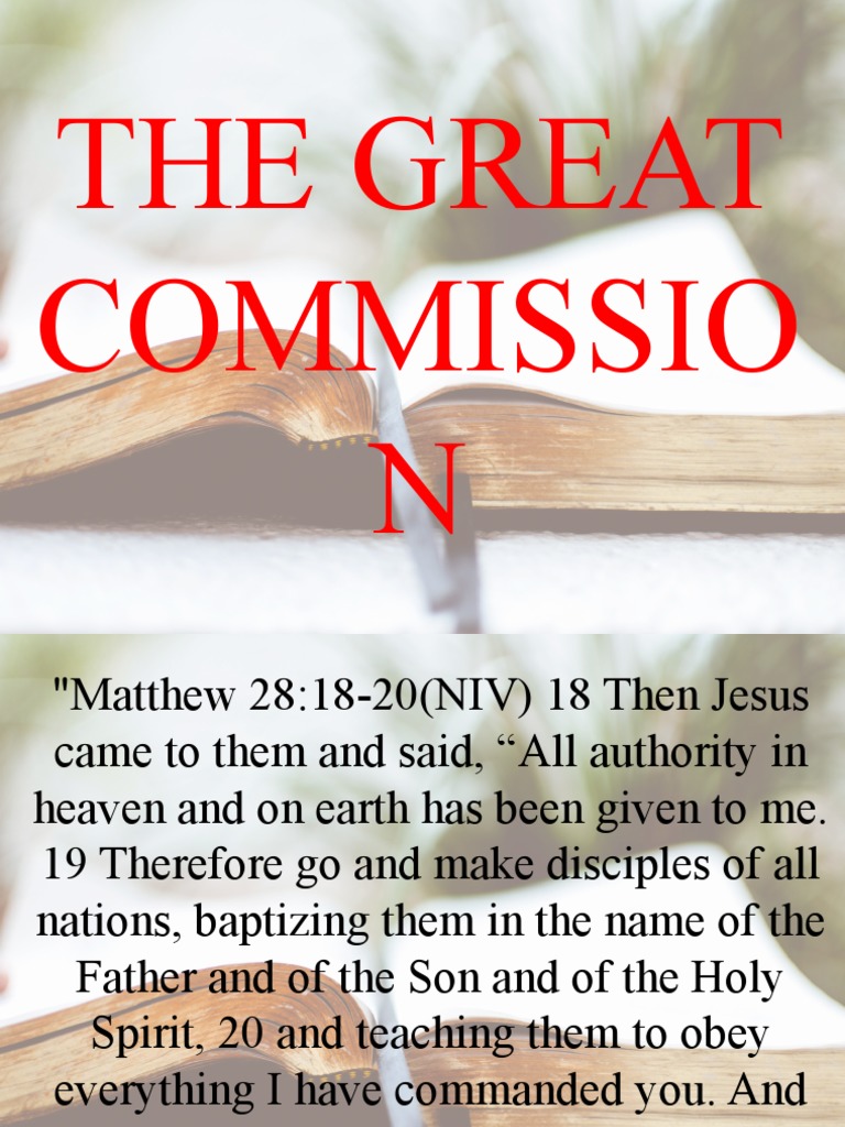 The Great Commission | PDF