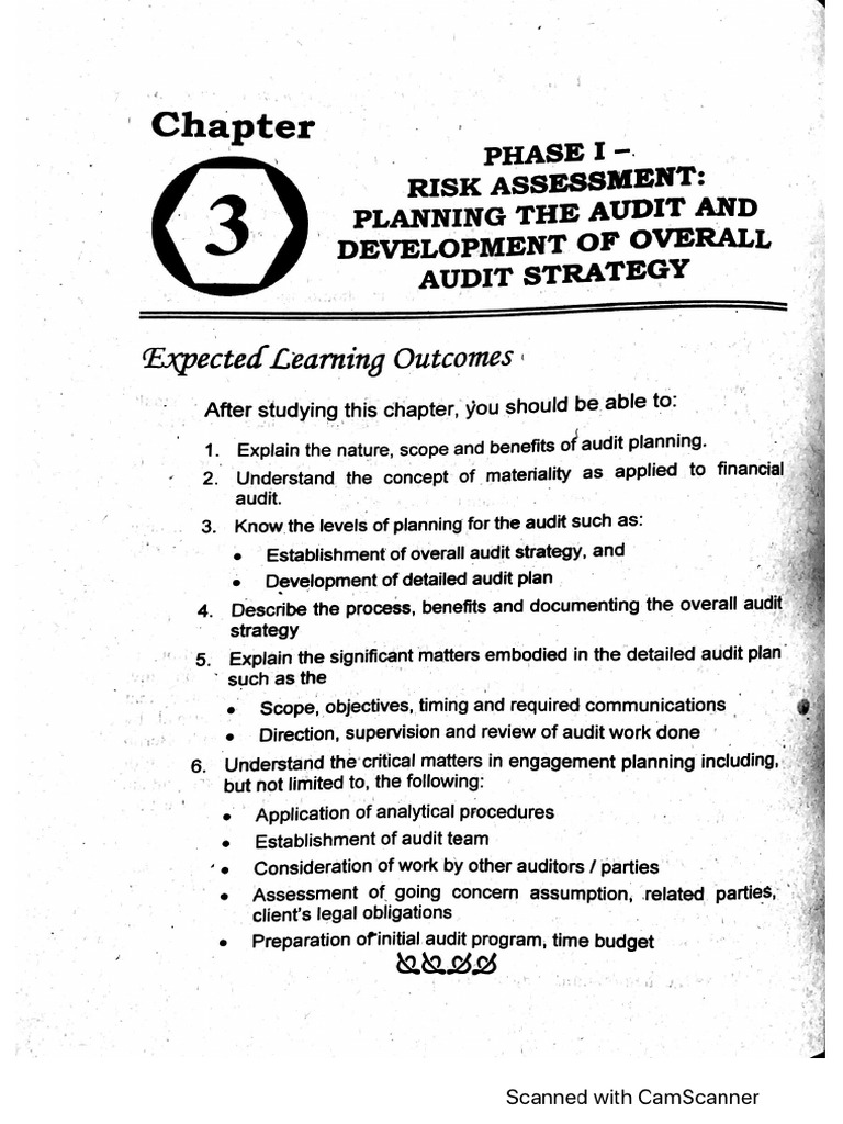 Chapter 3 Planning The Audit and Development of Overall Audit Strategy ...