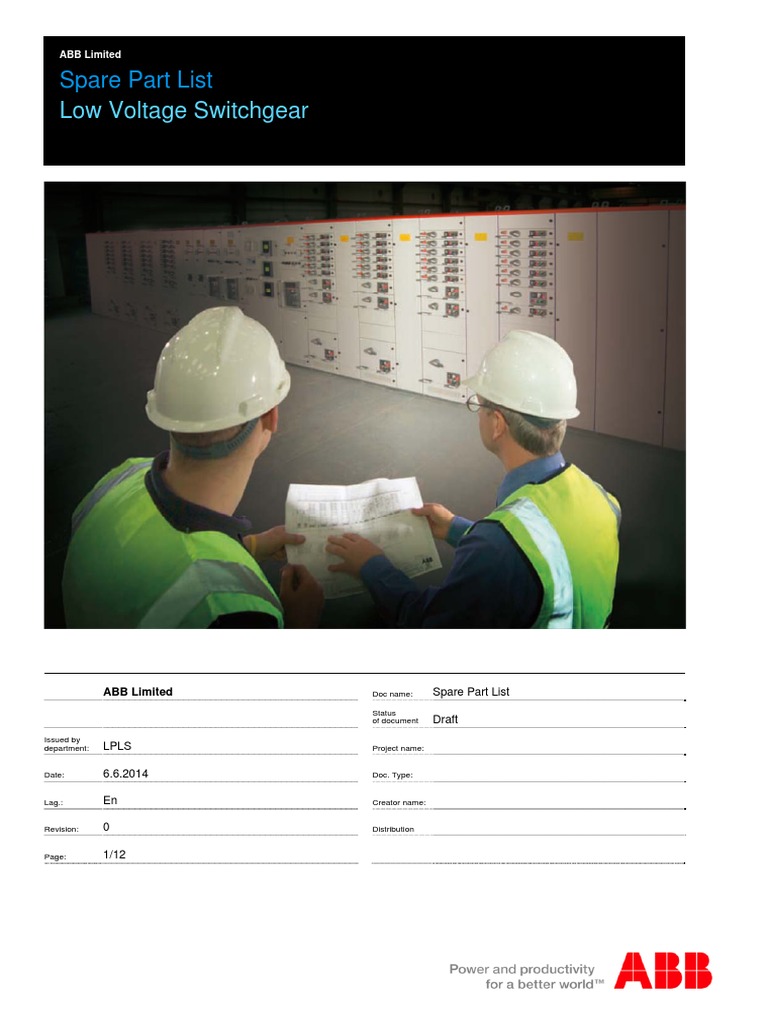 Spare Part List MNS 2.0 and MNS 3.0 R0 | PDF | Electrical Engineering ...